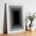 Black Gradient Squares Canvas Wall Art for Living Room, Softness Layers ...
