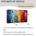 ADECORIVY Rainbow Wood License Plate, Aluminum Decorative Novelty ...