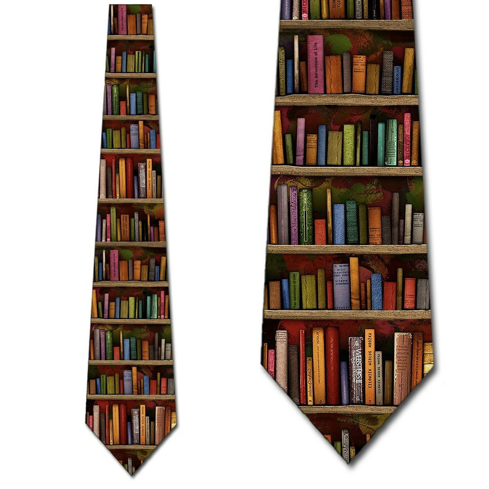 Three Rooker - Book Ties Mens Literary Book Shelf Necktie by Three ...