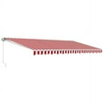 ALEKO AW13X10RWSTR05 Retractable Patio 13' x 10' Awning Canopy, Red and ...