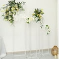 BalsaCircle 4 White Metal Floral Display Frame Rectangle Backdrop Stand ...
