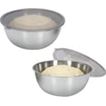 GEREMF-2 Pack Pizza Dough Proofing Container, Stainless Steel Round ...
