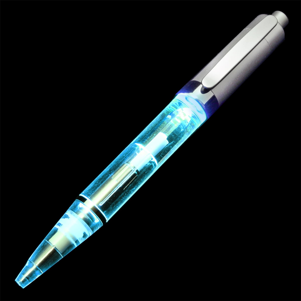 FlashingBlinkyLights Multicolor LED Pen with Silver Barrel - Walmart.com