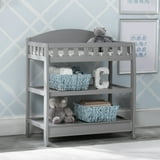 Delta Children Wilmington Changing Table with Pad, Grey - Walmart.com