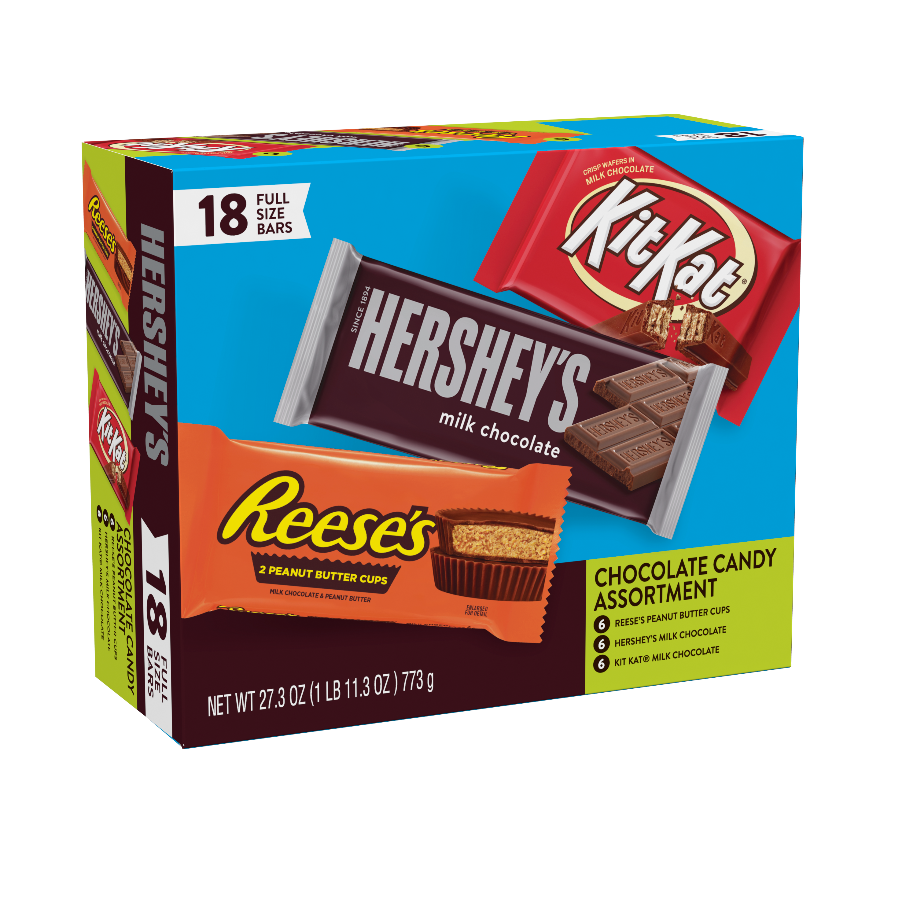 HERSHEY S KIT KAT And REESE S Assorted Milk Chocolate Candy Gift Box 
