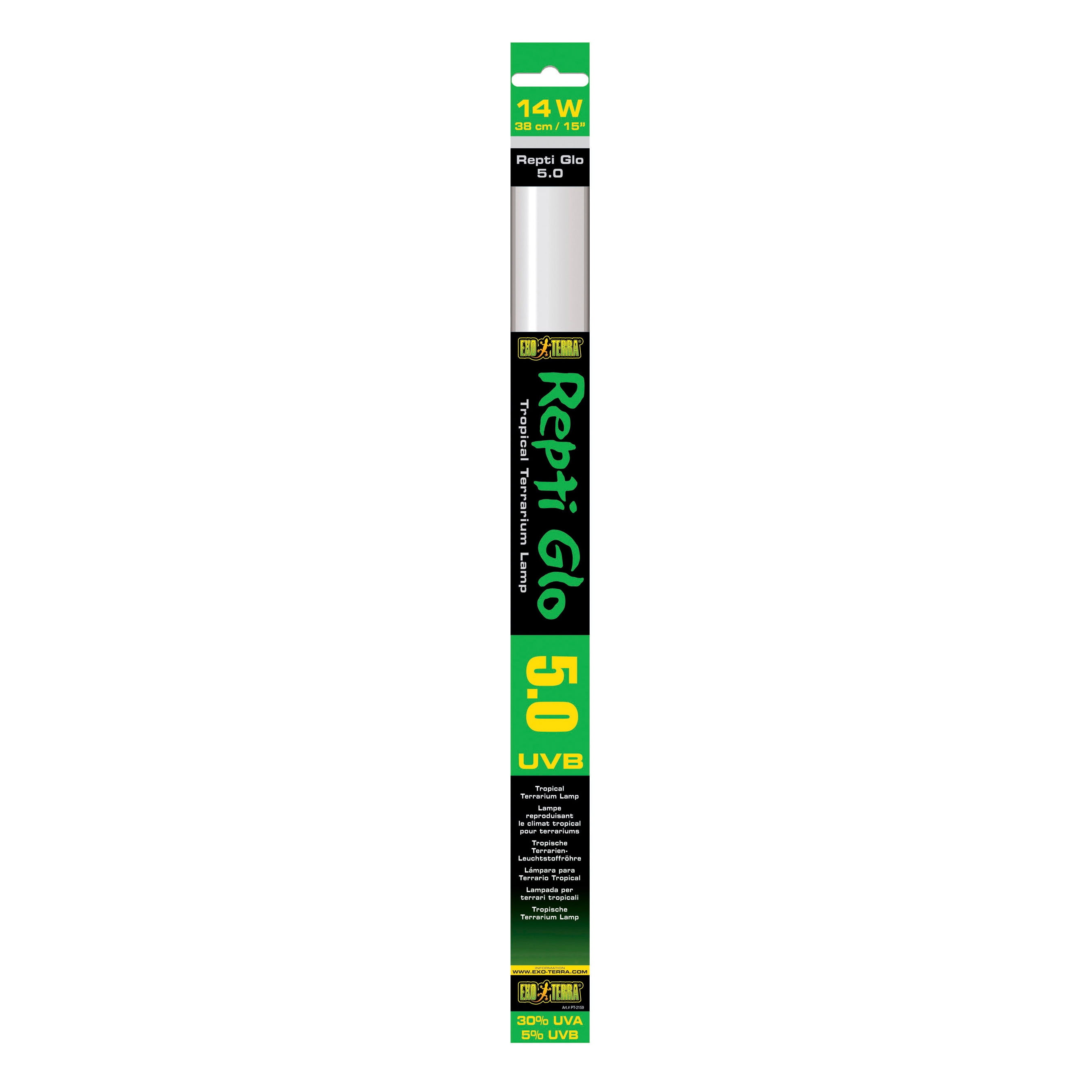 Exo Terra Repti-Glo 5.0 Fluorescent Lamp, 14 Watts, 15 Inches - Walmart.com