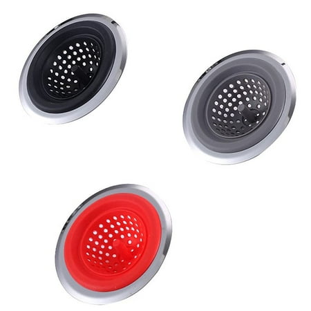 Shower Strainer 3 Piece Drain Strainer Sink Plug Hair Strainer with ...