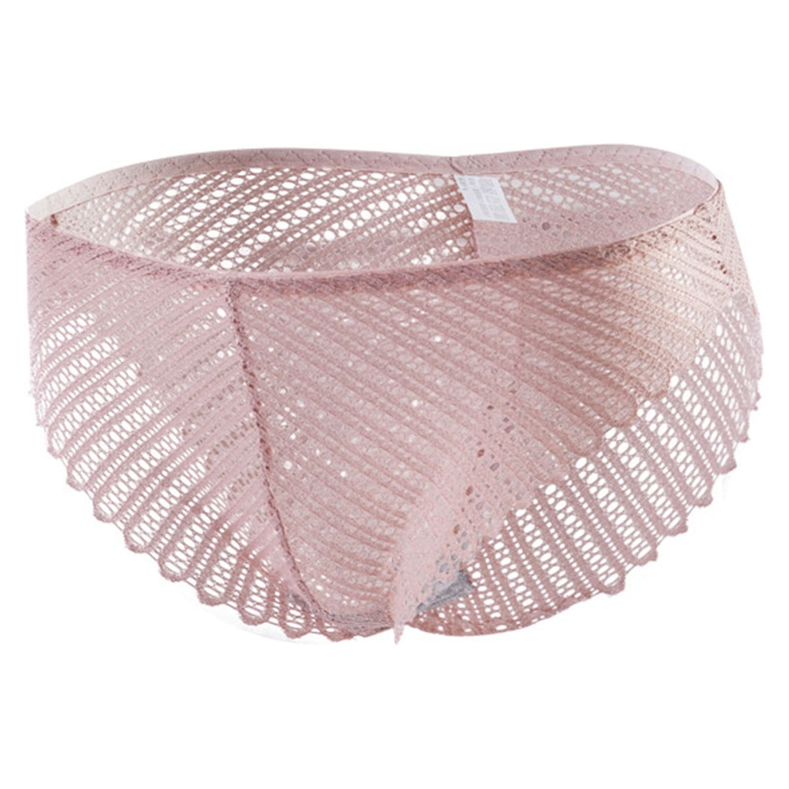 TAIAOJING Women Thong Lace Transparent String Back Bandage Hollow Out ...