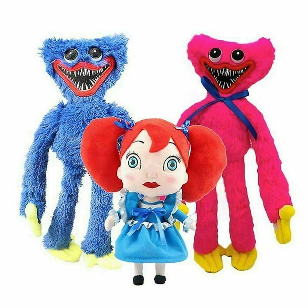 40cm Poppy Playtime Huggy Wuggy Game Plush Doll Blue Teddy Toy Kids ...