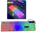 Adjustable RGBs Lighting 104Key Gaming Keyboards USB Cord Floating ...
