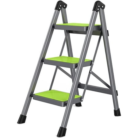 Step ladders Foldable 3 Step Ladder Folding Step Stool Metal ...