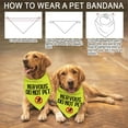 1 Pc Nervous Do Not Pet Dog Bandana Round Prohibit Sign Pet Scarf ...