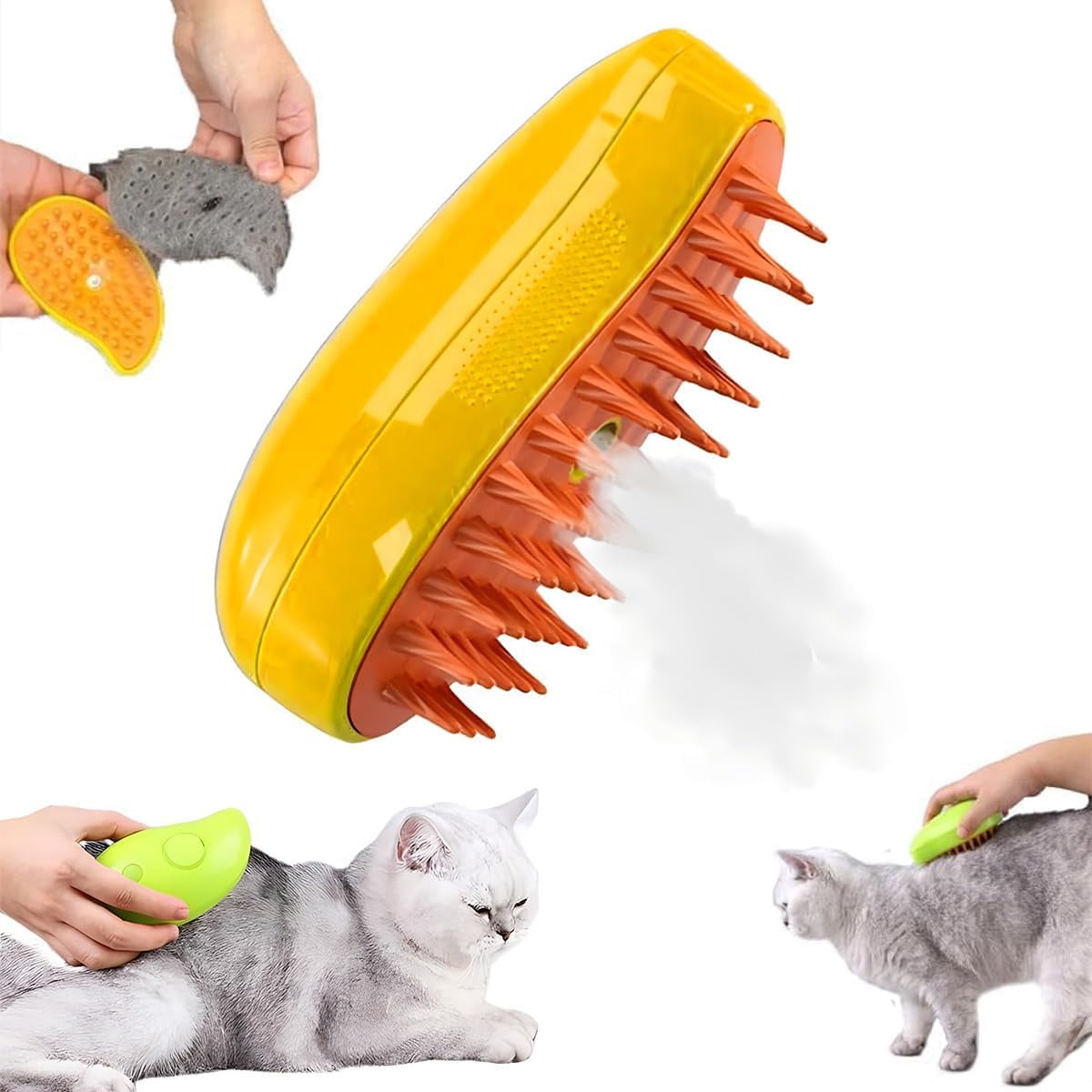 Click here for Hshdldf Steamy Cat Brush 3 In1 Cat Steamy Brush  C... prices