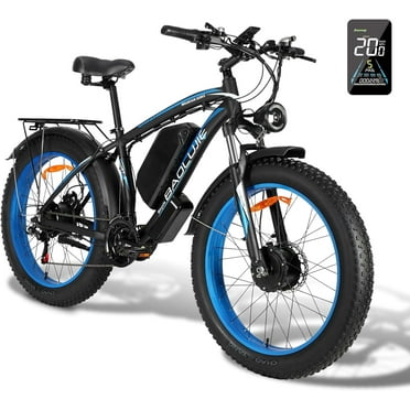KAIJIELAISI 2000W Dual Motor Electric Bike: 26" Fat Tire Mountain Ebike, 48V 23AH Battery ...