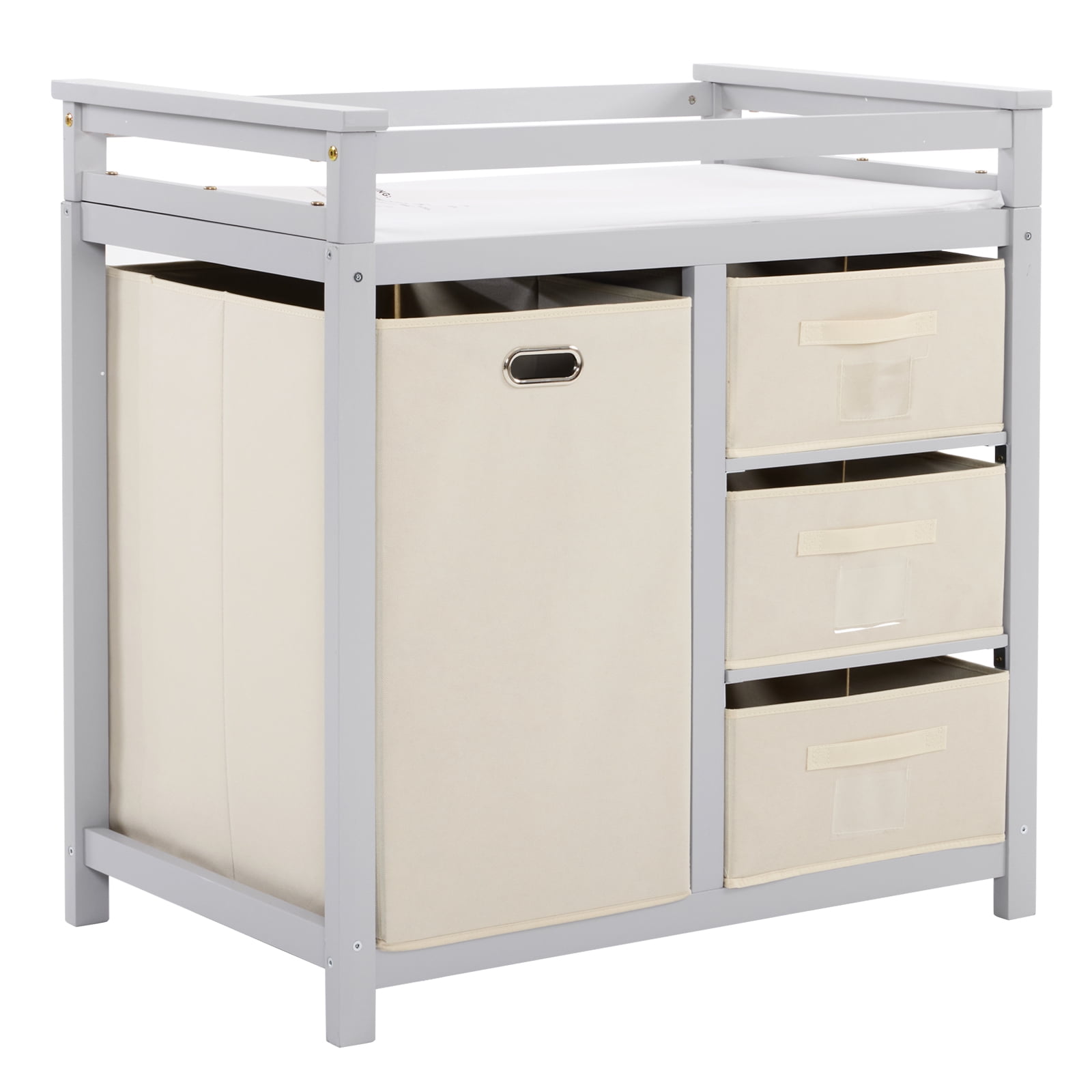 Click here for Ktaxon Baby Changing Table With 3 Storage Drawers... prices
