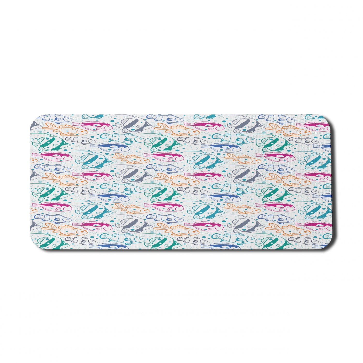 Fish Computer Mouse Pad, Marine Design Ocean Animals Underwater Hand ...