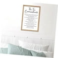 Fuliko Wall Decor The Ten Commandments Sign 24''x16'' Prayer for Saying ...