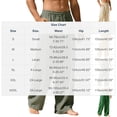 AGKIZG Solid Color Men's Linen Casual Pants Loose Sport Style with ...