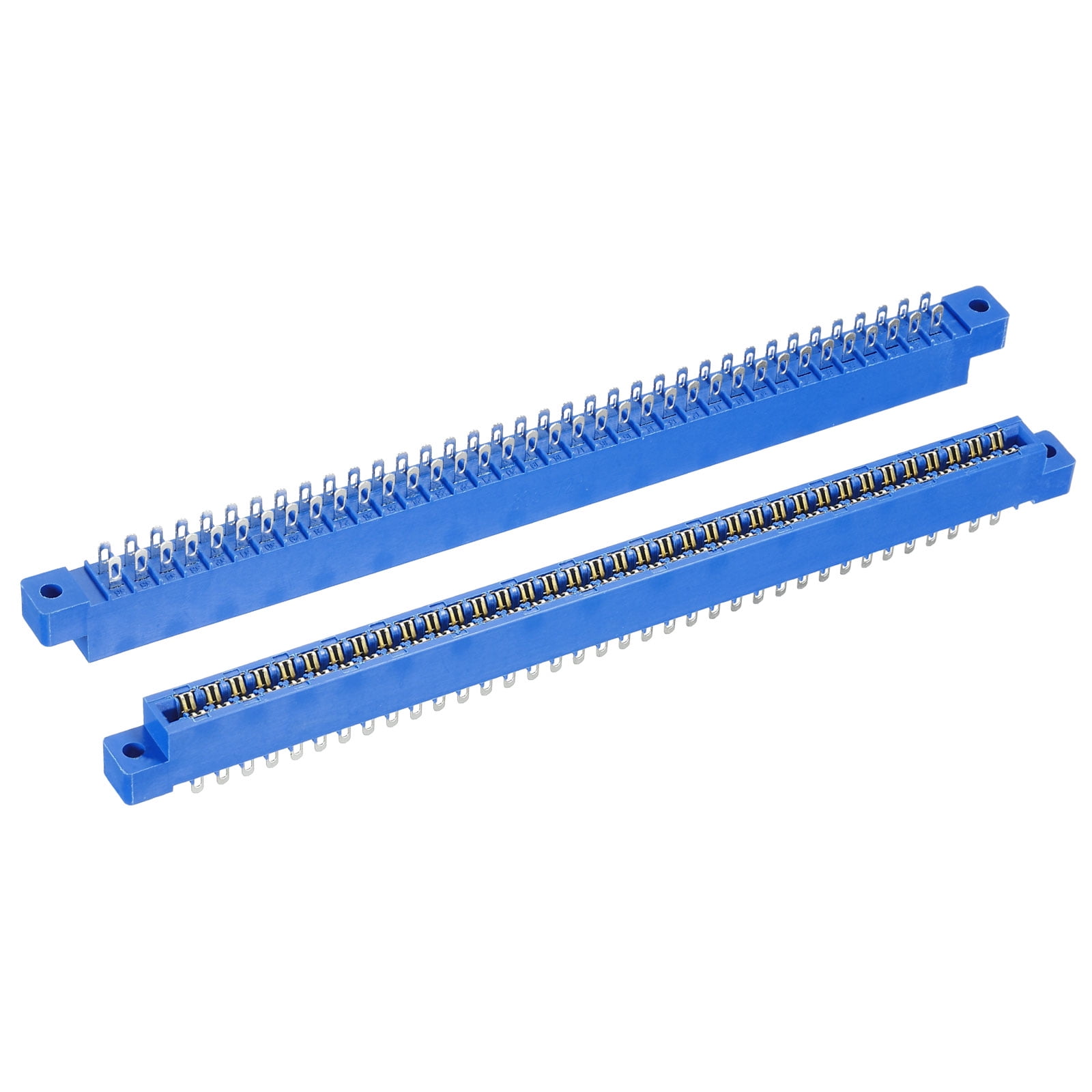 Card Edge Connector Blue Socket 72 Pin Solder Eyelet 3.96mm Pitch for ...