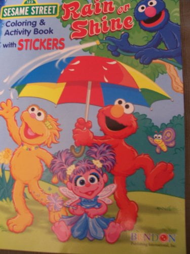 Pre-Owned Rain or Shine Sesame Street Coloring & Activity Book with ...