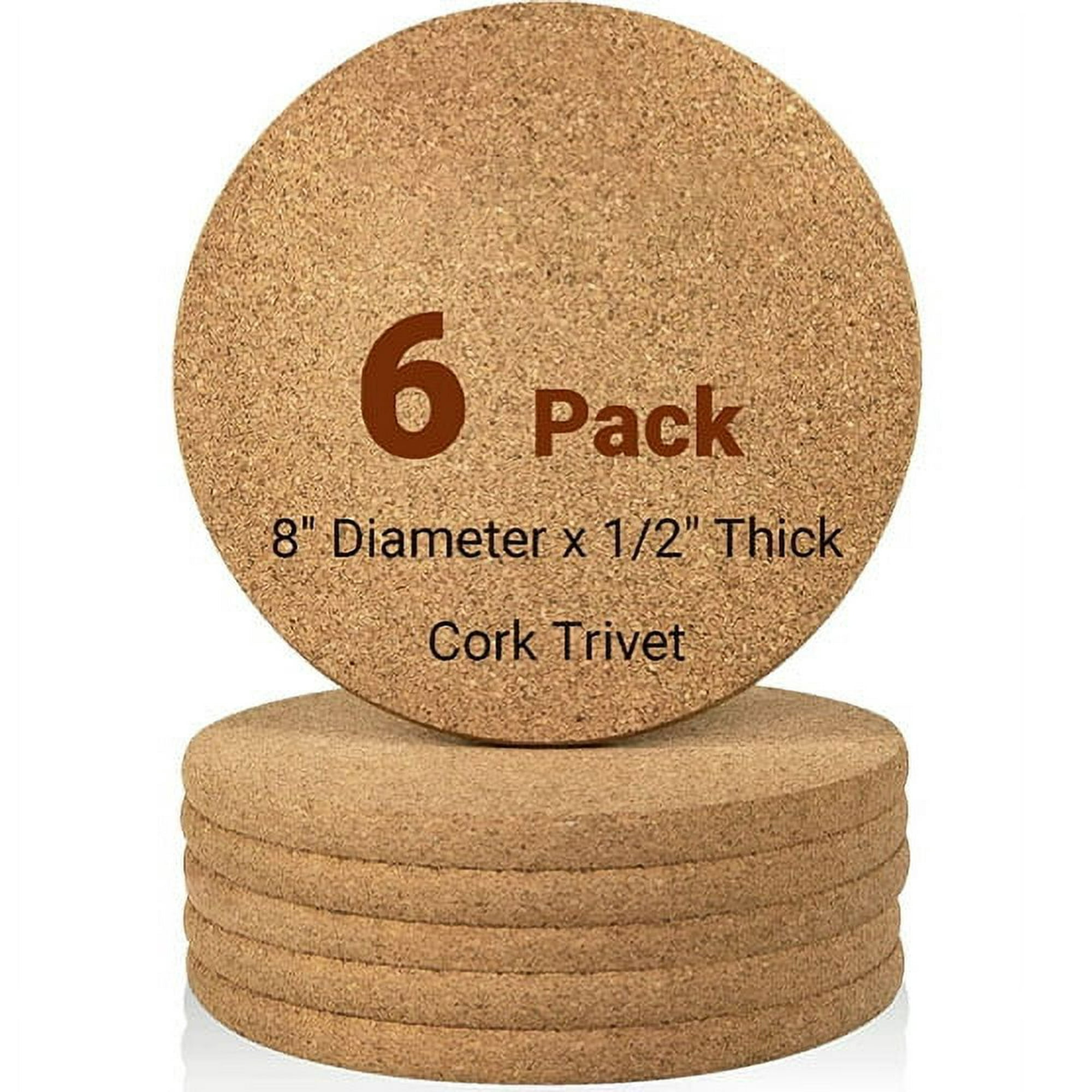 Click here for Pp Home 6 Pack Cork Trivet Set 8 Diameter X 0.5 Th... prices