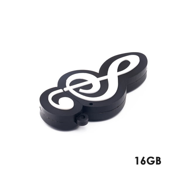 Unidad flash USB de forma de nota de música musical linda de dibujos ...