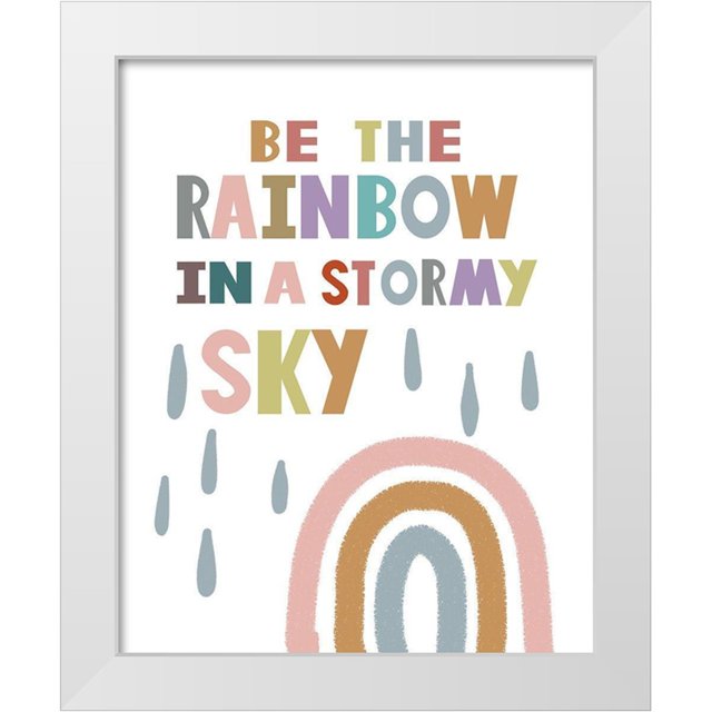 Murdock, Ramona 15x18 White Modern Wood Framed Museum Art Print Titled - Be the Rainbow ...