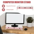 Pink Monitor Stand Screen with Compartments Computer Office - Walmart.com