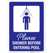 Pool Area Closed For Maintenance Sign, Pool Sign, 12x12 Aluminum 12x12 ...