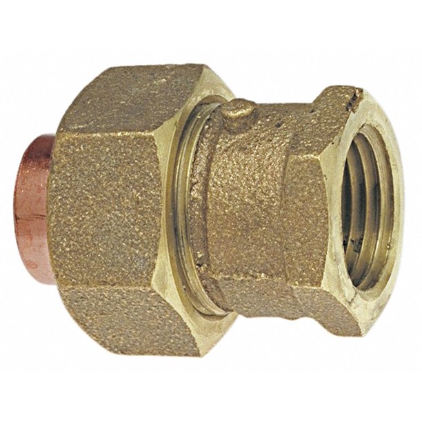 Nibco Fitting Union,Cast Bronze,1" Tube,CxFNPT 7333 1 - Walmart.com