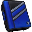 Case It 1.5"' Dual D-Ring Z-shaped Zipper Binder, 3" capacity, Black, Z ...