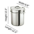 All-Clad 8 Quart Stainless Steel Multi-Pot with Lid, Steamer and ...