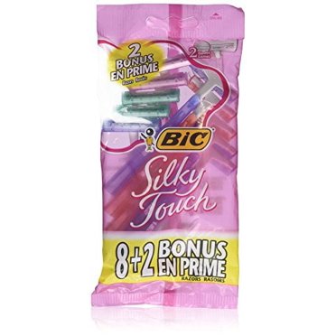 BIC Twin Select Silky Touch Disposable Razor for Women, Comfort ...