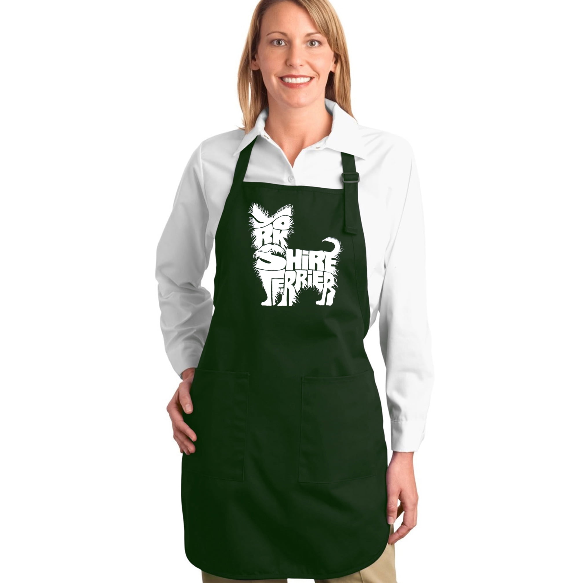 LA Pop Art Full Length Word Art Apron - Yorkie - Walmart.com