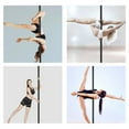 45mm Spinning/Static Pole - Adjustable Height, Heavy-Duty Steel ...