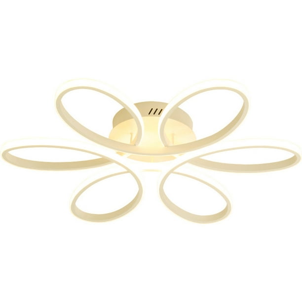 Lámpara techo - cuadrada 35 CM [blanca - cálida] Lámpara techo salón ...