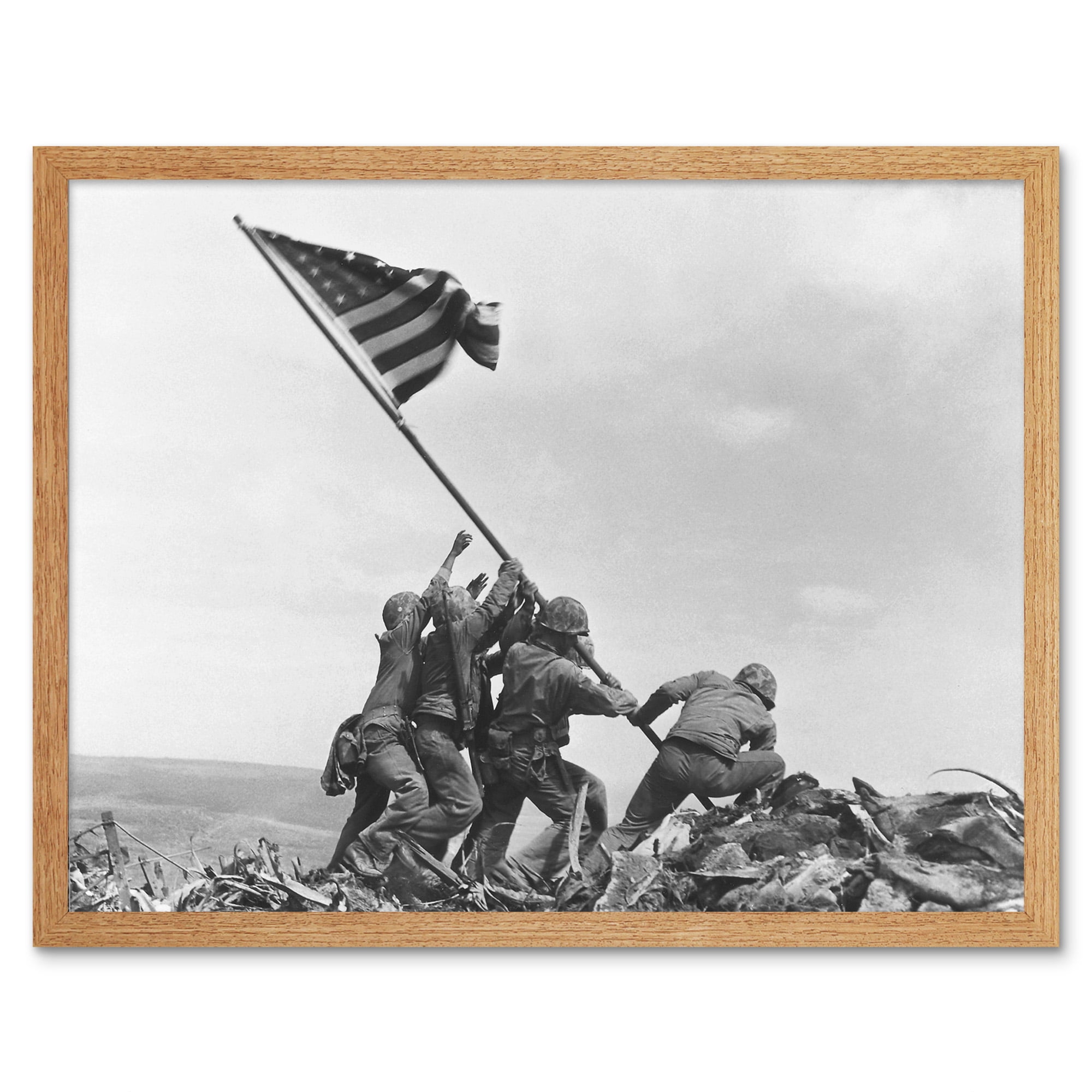 Joe Rosenthal Raising The Flag On Iwo Jima