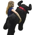 American Made Giant Stuffed Black Buffalo 44 Inch Big Plush Bison ...