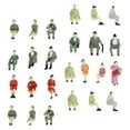 Rushawy 25 Pieces HO Scale 1:87 Figures Different Poses Train Park ...