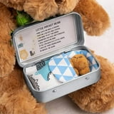 KEINXS Mini Stuffed Bear In A Tin box Little Pocket teddy Bear Gift ...