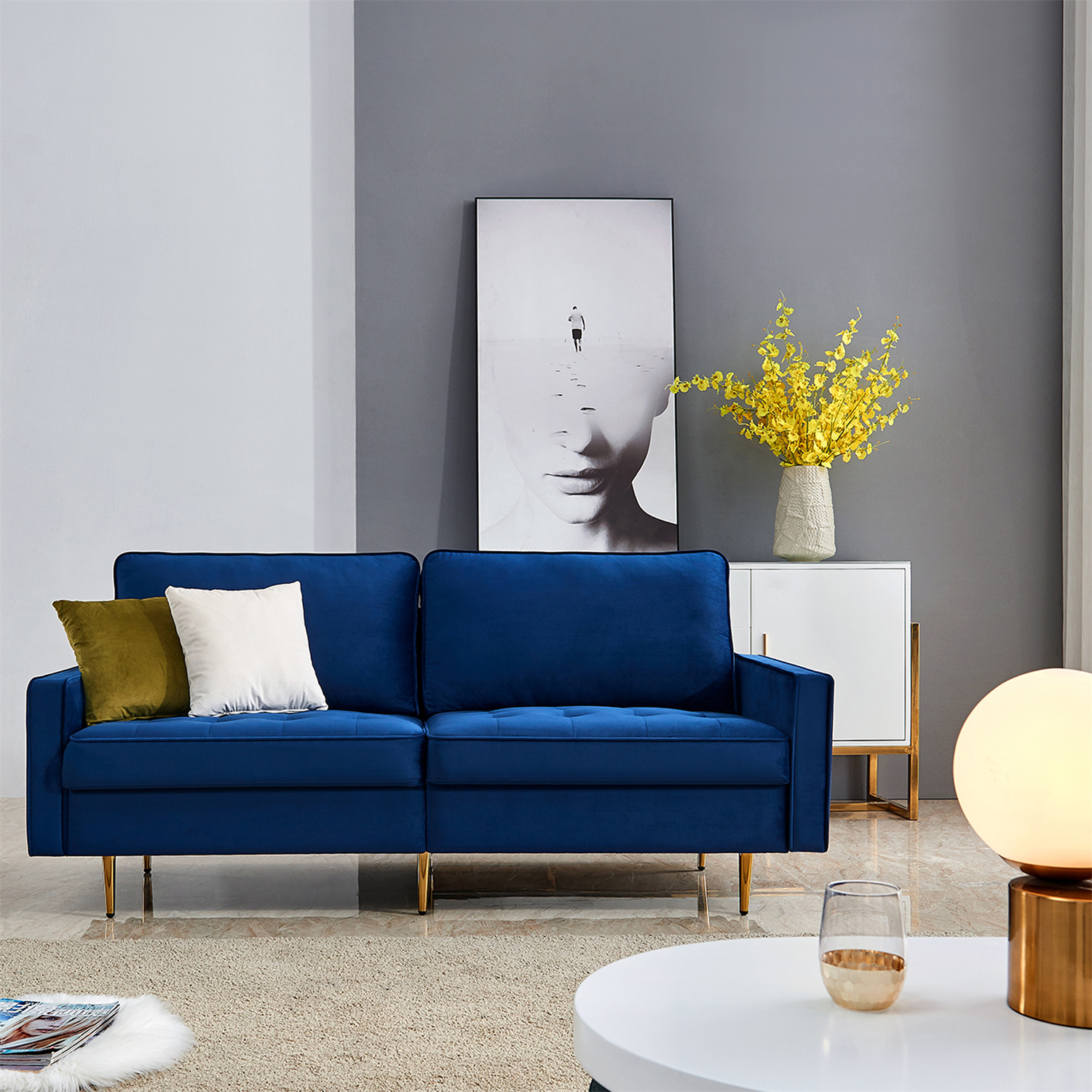 70 Inch Wide Sofa Sleeper | Baci Living Room