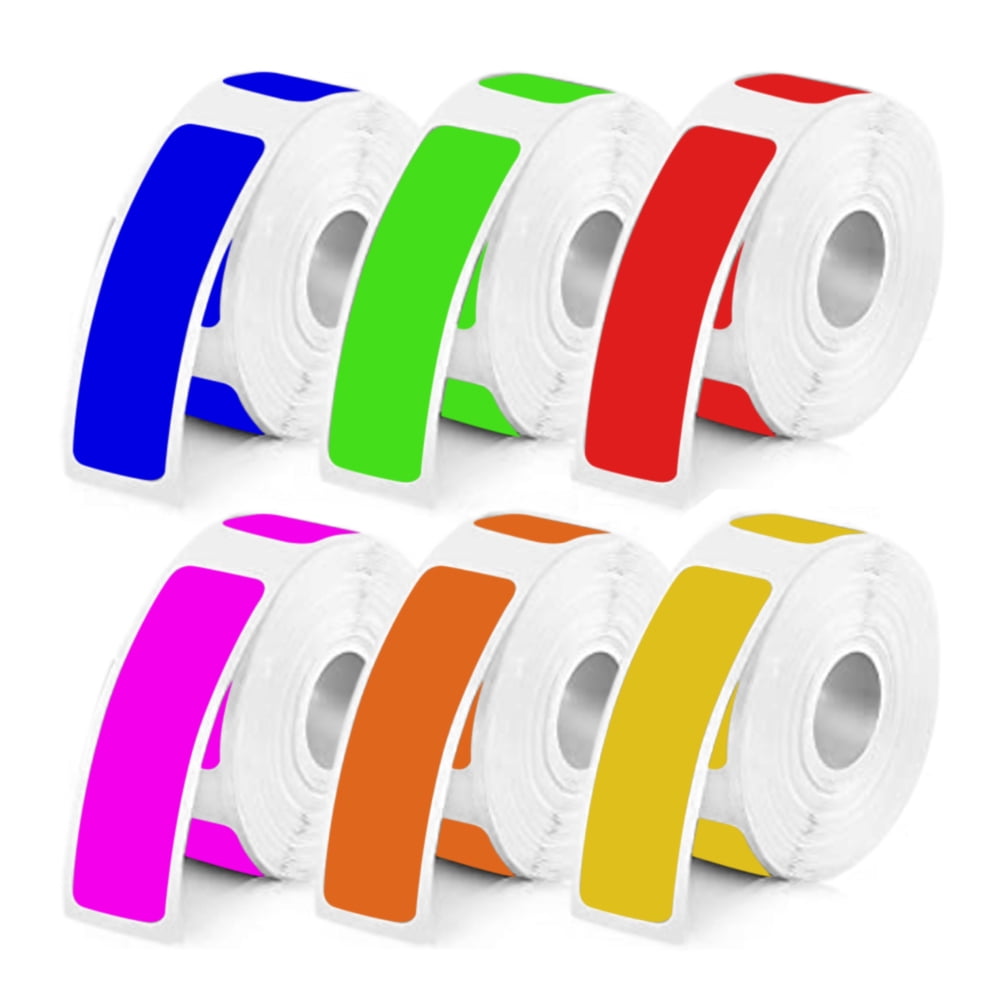 Royal Green Rectangle Inventory Labels in 6 Assorted Colors (75mm x ...