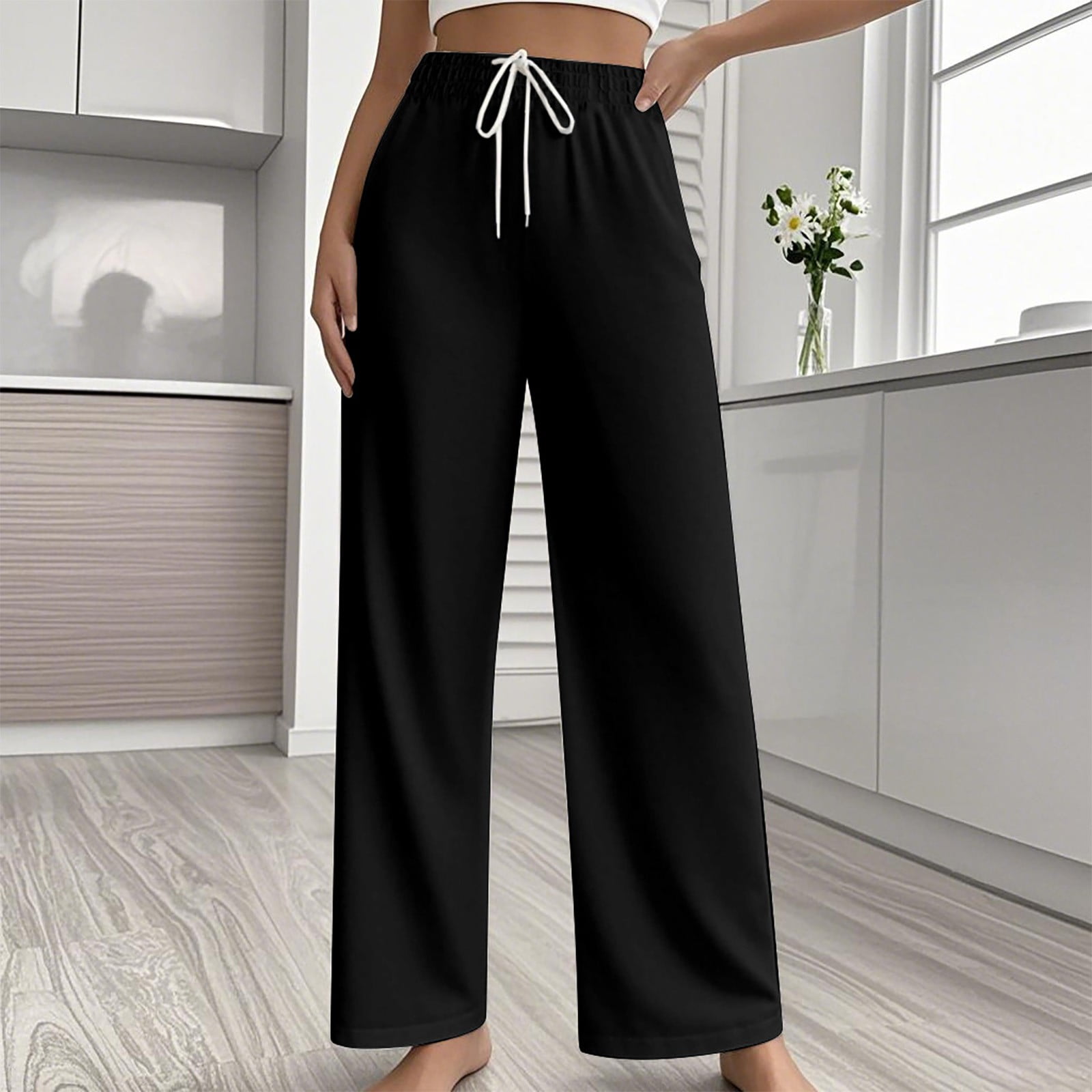 Click here for Dndif Womens Solid Color Jogger Pants  Straight Le... prices