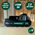 Metabo HPT UC18YKSLSM (2) 18V 2 Ah Lithium-Ion Batteries with Charger ...