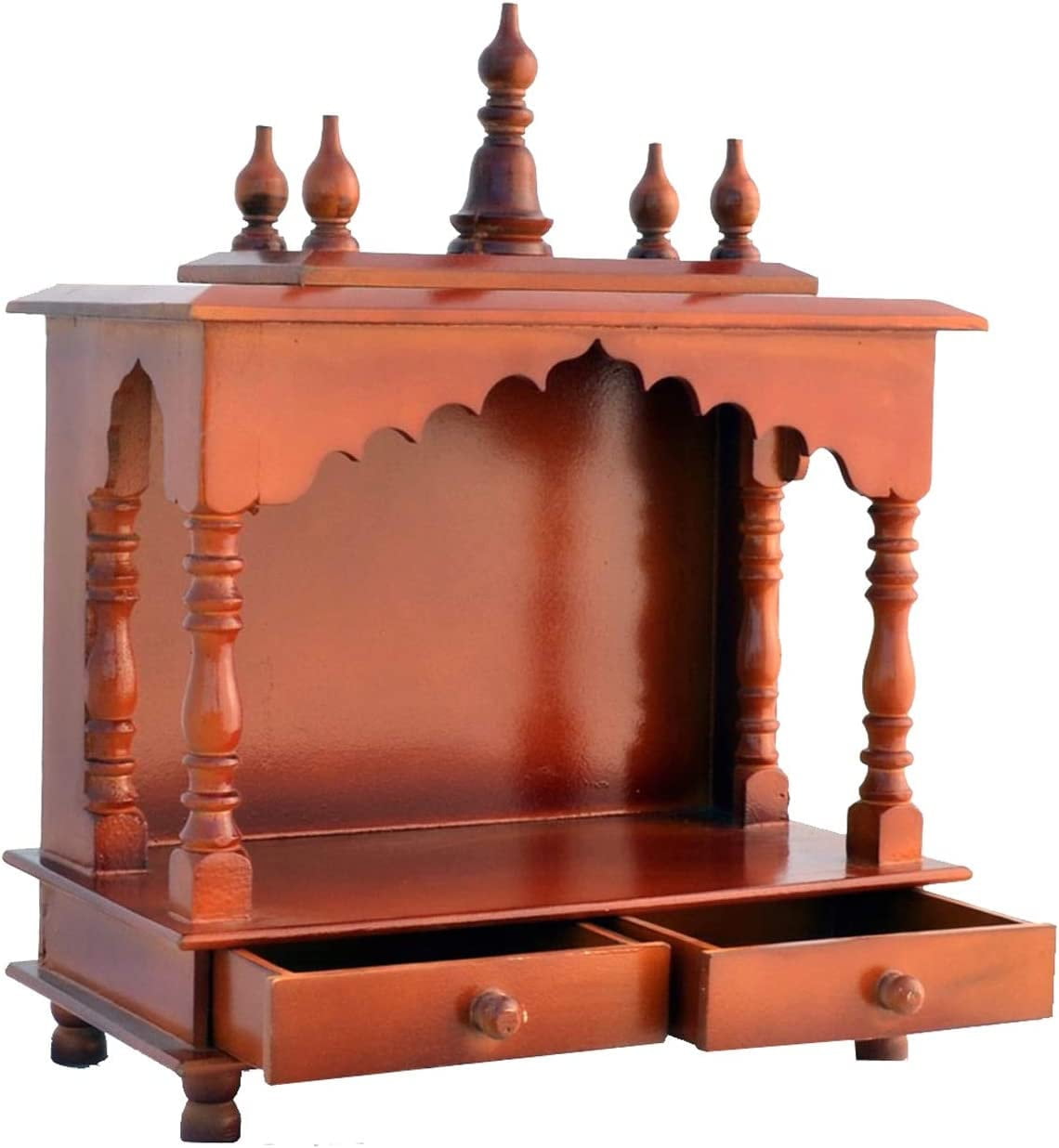 Wooden Temple For Home And Office / Hindu Hanging Pooja Mandir / Pooja ...