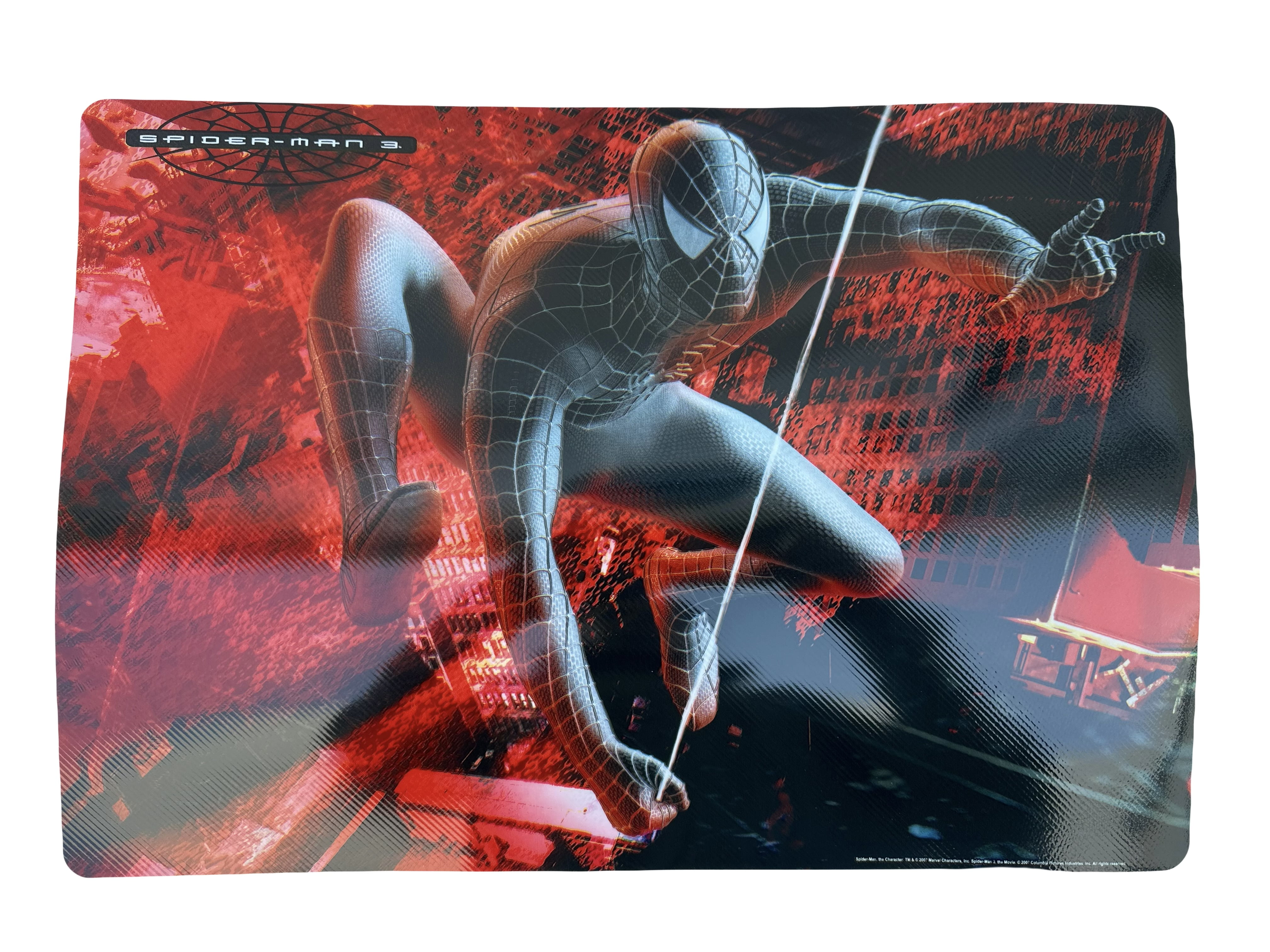 2pcs Set Spider-Man Placemat - Downward Attack Black/Red Kids Placemat ...