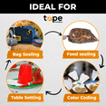 WOD UPVC-24BS Yellow Produce Poly Bag Sealing Tape (Available in ...