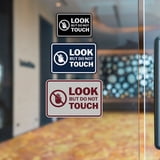 Signs ByLITA Classic Framed Look, But Do Not Touch Sign (Navy Blue ...