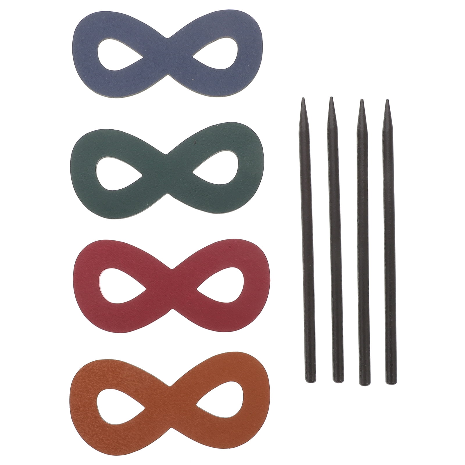 Click here for Masteelfca 4pcs Leather Hair Barrette Hair Stick P... prices