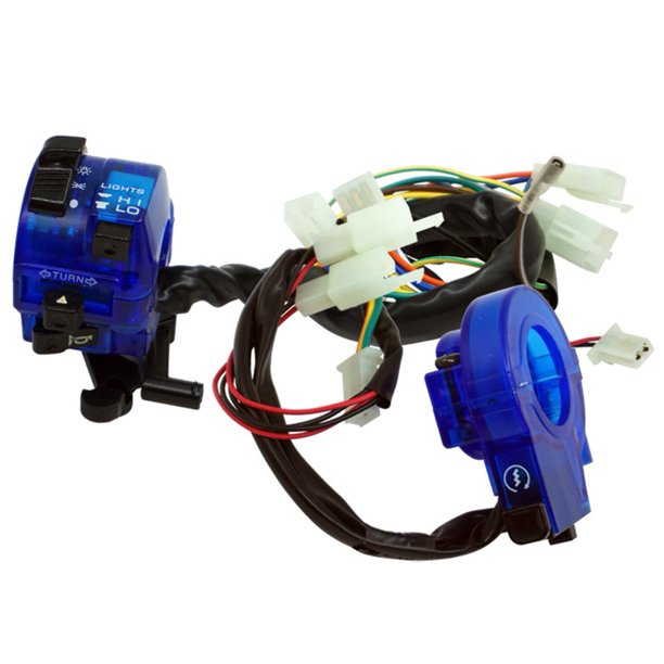 MYG 22MM Universal Motorcycle Handlebar Combination Switch with LED ...